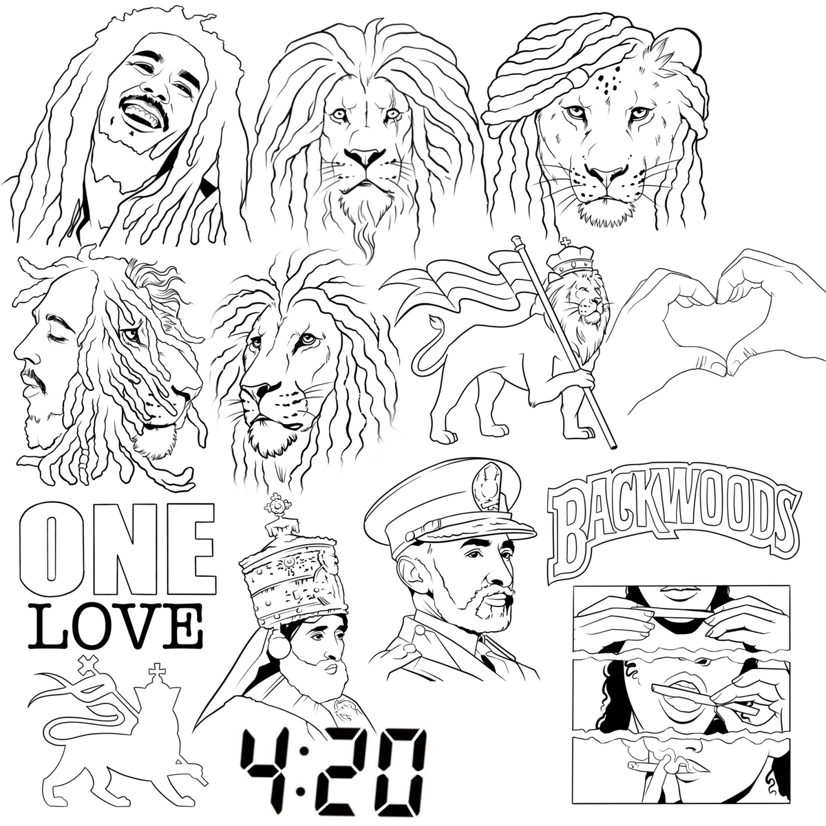 420 *Procreate BrushSet – realtattoos
